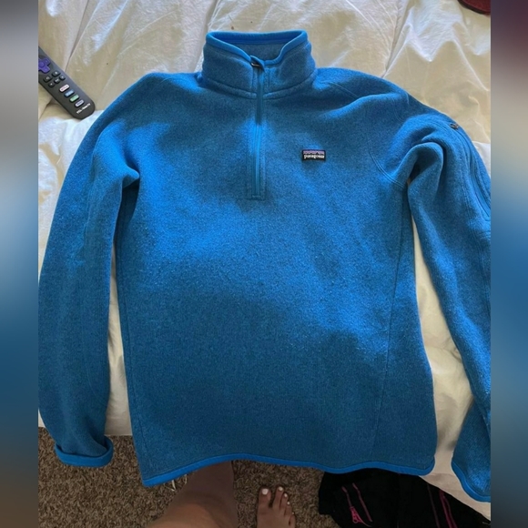 Patagonia | Tops | Patagonia Blue Fleece Pullover | Poshmark